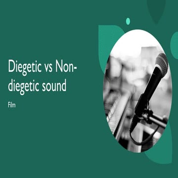 Diegetic and non-diegetic sound for film studies | PPT