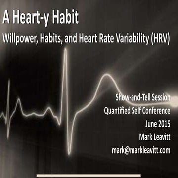 The Quantified Self Movement | PPTX