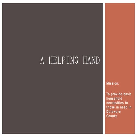 A helping hand | PPT