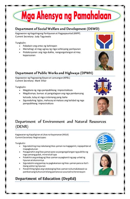 kalihim ng mga ahensya | DOCX