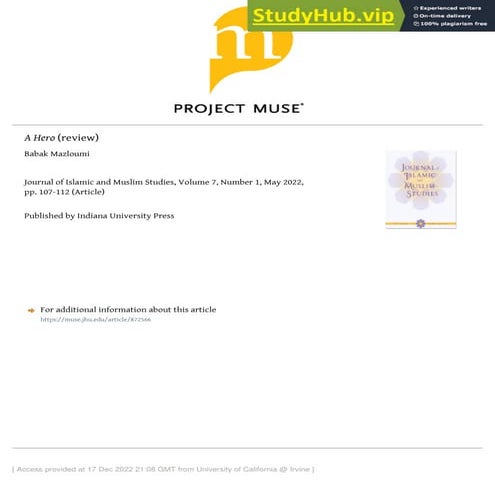 A Hero (Review | PDF