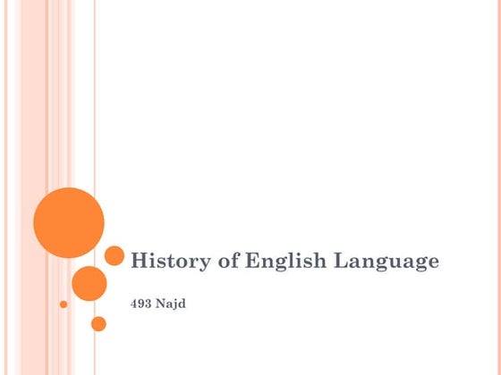 The History of the English Language | PPTX