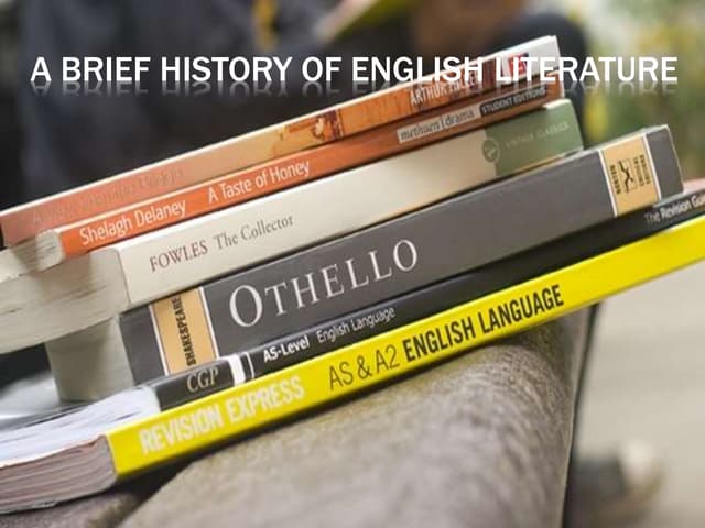 Ages of English Literature | PPTX | Poetry | Books and Literature