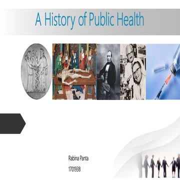 A history of public health | PPTX