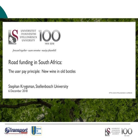 A history of road funding in South Africa | PDF