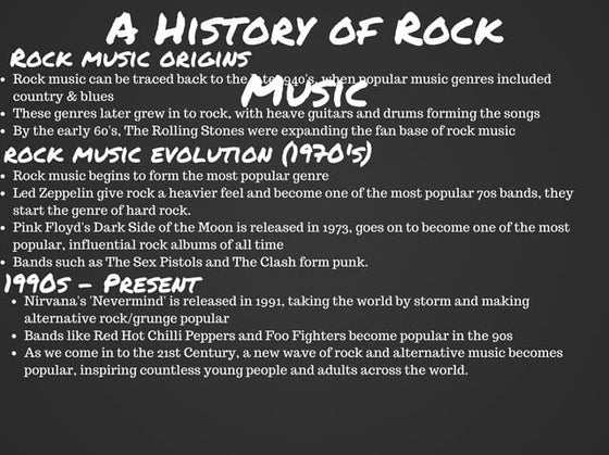 Task 7 the history of rock music | PPT