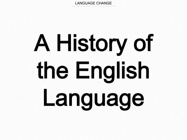 Old English & Middle English Period | PDF