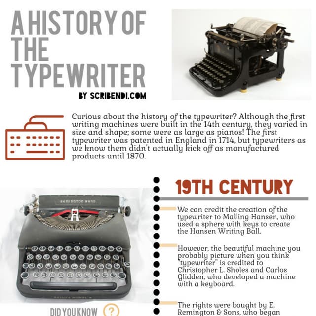 A History of the Typewriter | PDF