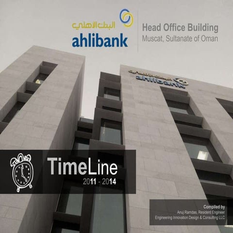 Ahli Bank Head Office Building - TimeLine | PPTX