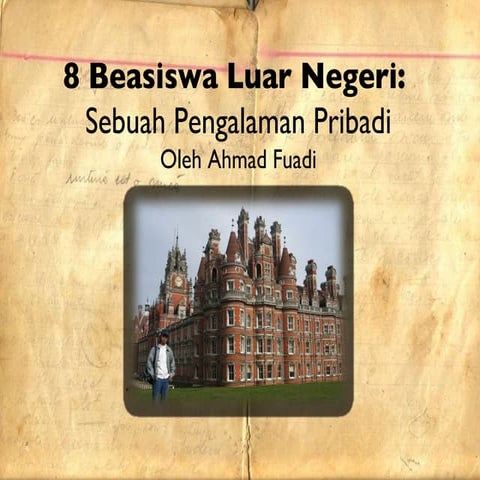 Beasiswa (Ahmad Fuadi) | PPT