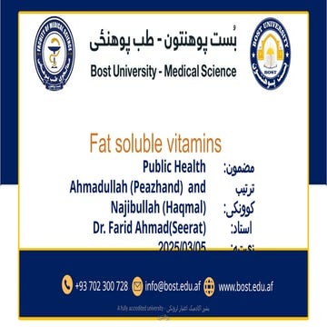 Fat soluble vitamins such as vitamin A, vitamin D, vitamin E and ...