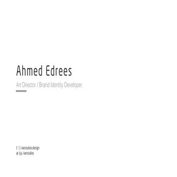 Ahmed Edrees art director | PDF