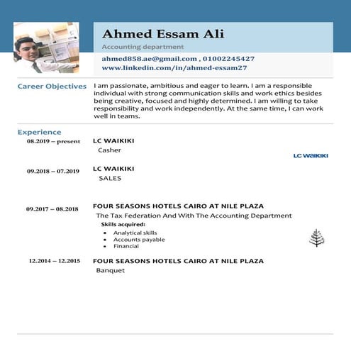 Ahmed Essam cv | PDF