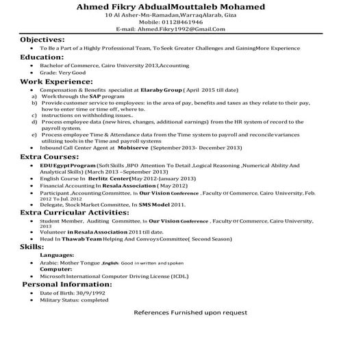 Mohamed Abdelkarim Mohamed Resume | DOCX