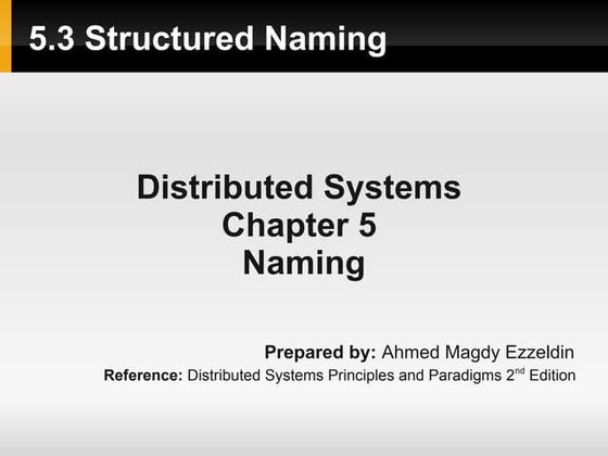 Naming In Distributed System Pdf