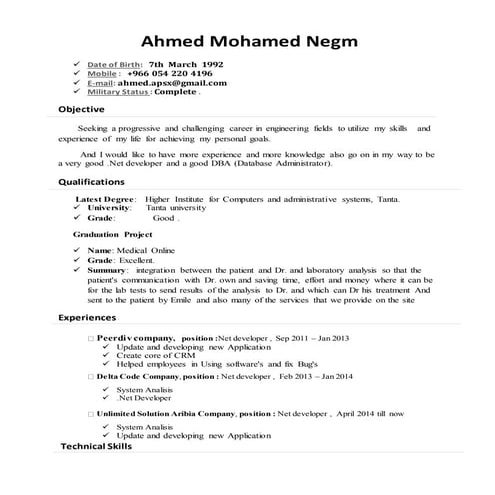 Ahmed mohamed negm | DOCX
