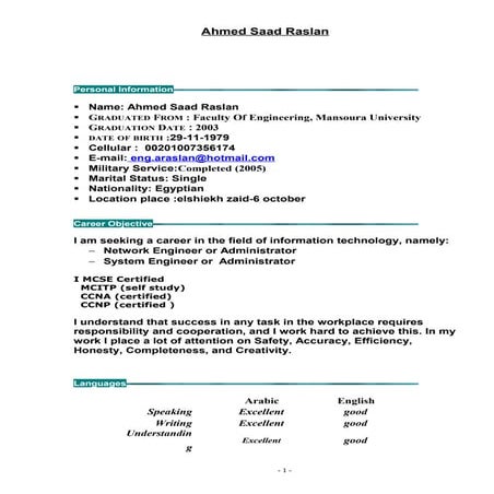 Ahmed Saad Raslan | PDF