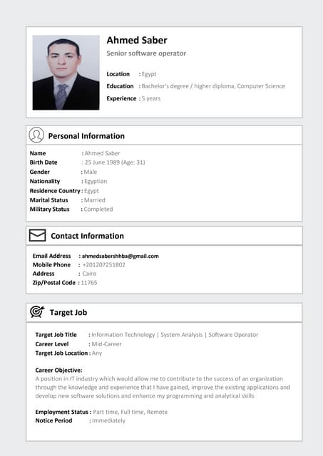 Khaled Mahmoud - Curriculum Vitae | DOCX | Careers