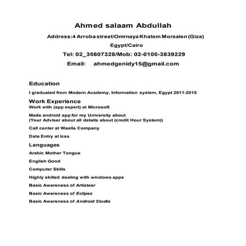 Ahmed salama abdullah | PDF