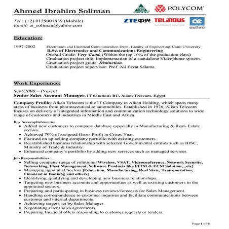 Ahmed Soliman Cv Pdf Free Download