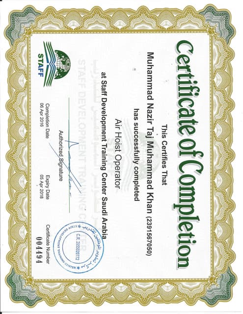 descon cretificate | PDF