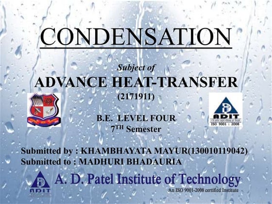 Refluxing Condensation Systems (Dephlegmators) | PDF