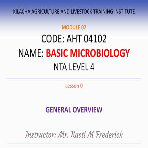 Basic Microbiology Notes for Diploma Students | PDF