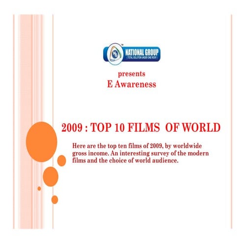 Top 10 films of the World | PPT