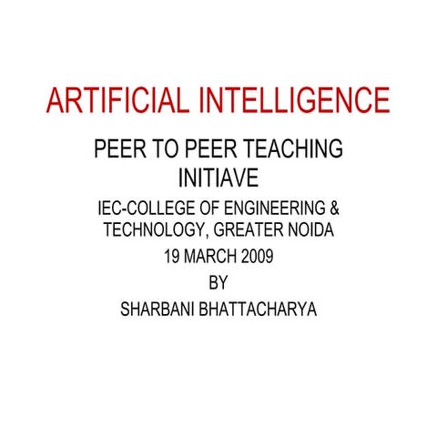 Artificial Intelligence | PPT