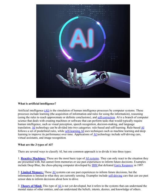 Artificial intelligence | PDF