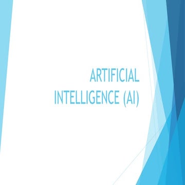 Information About ARTIFICIAL INTELLIGENCE(AI) | PDF