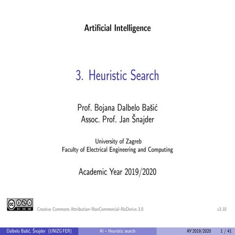 Ai 3 Heuristicsearchpdf 