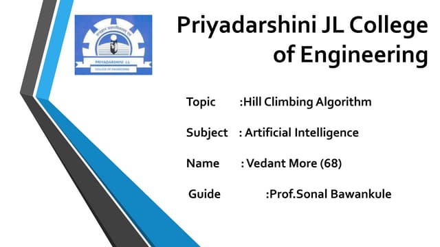 I. Hill climbing algorithm II. Steepest hill climbing algorithm | PDF