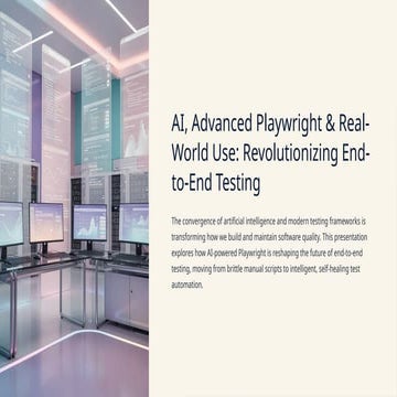 Introduction to Playwright & AI in Testing | PPTX