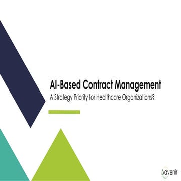 AI-based Contract Management for Healthcare | PPT