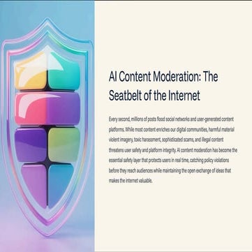 AI Content Moderation: The Seatbelt of the Internet | PDF