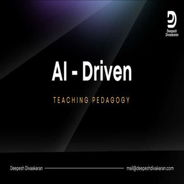 AI - Driven Teaching Pedagogy | PPTX