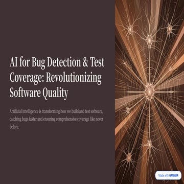 AI for Bug Detection & Test Coverage in Software Quality | PDF
