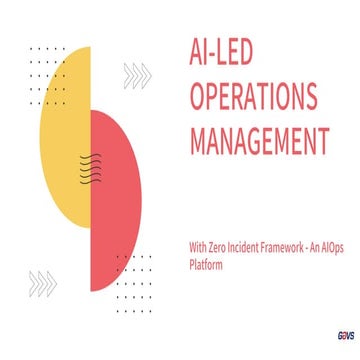 AI-led Operations Management | GAVS Technologies | PPT