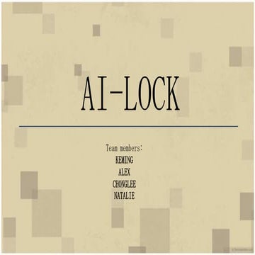Ai lock | PPT