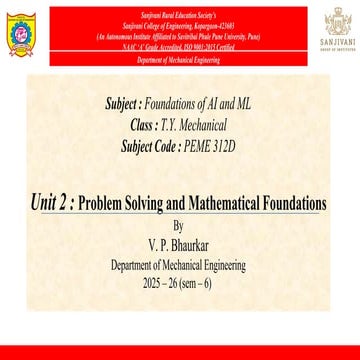 Problem solving in AI - Data and Features | PDF