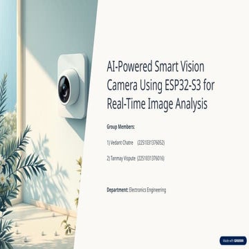 AI-Powered Smart Vision Camera Using ESP32-S3 for Real-Time Image ...
