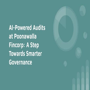 AI-Powered Audits at Poonawalla Fincorp -A Step Towards Smarter ...