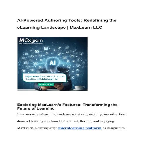 AI-Powered Authoring Tools_ Redefining the eLearning Landscape _ MaxLearn LLC.pdf