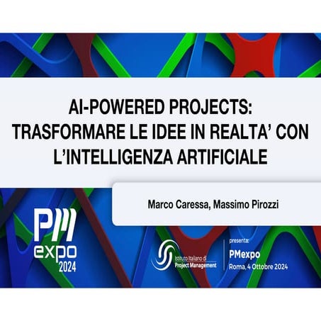Marco Caressa e Massimo Pirozzi | AI-Powered Projects. Trasformare le idee in realtà con l ...