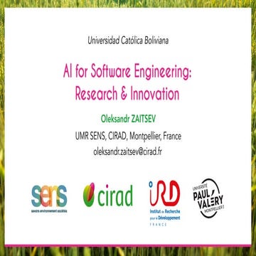 AI for Software Engineering: Research & Innovation | PPT