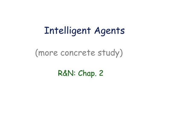 Artificial Intelligence Chapter two agents | PPT | Artificial ...