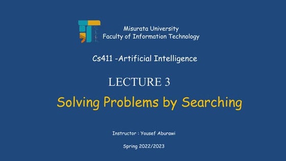 AI: AI & Problem Solving | PPT AI: AI & Problem Solving | PPT