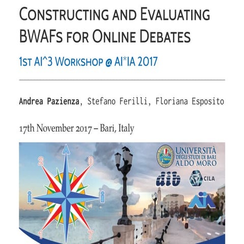 Constructing And Evaluating Bipolar Weighted Argumentation Frameworks For Online Debating
