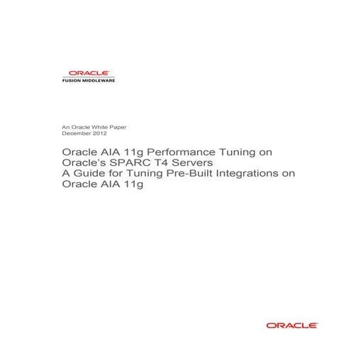 Aia 11g-performance-tuning-1915233 | PDF